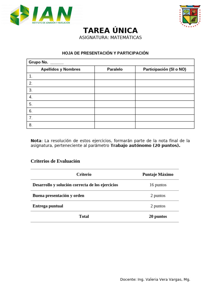 Tarea Única. - Ian Mate Niv S1-2025 | PDF