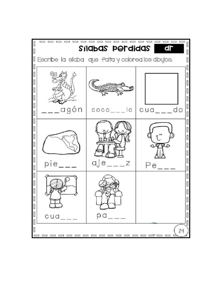 Fonema Dra Dre Dri Dro Dru | PDF