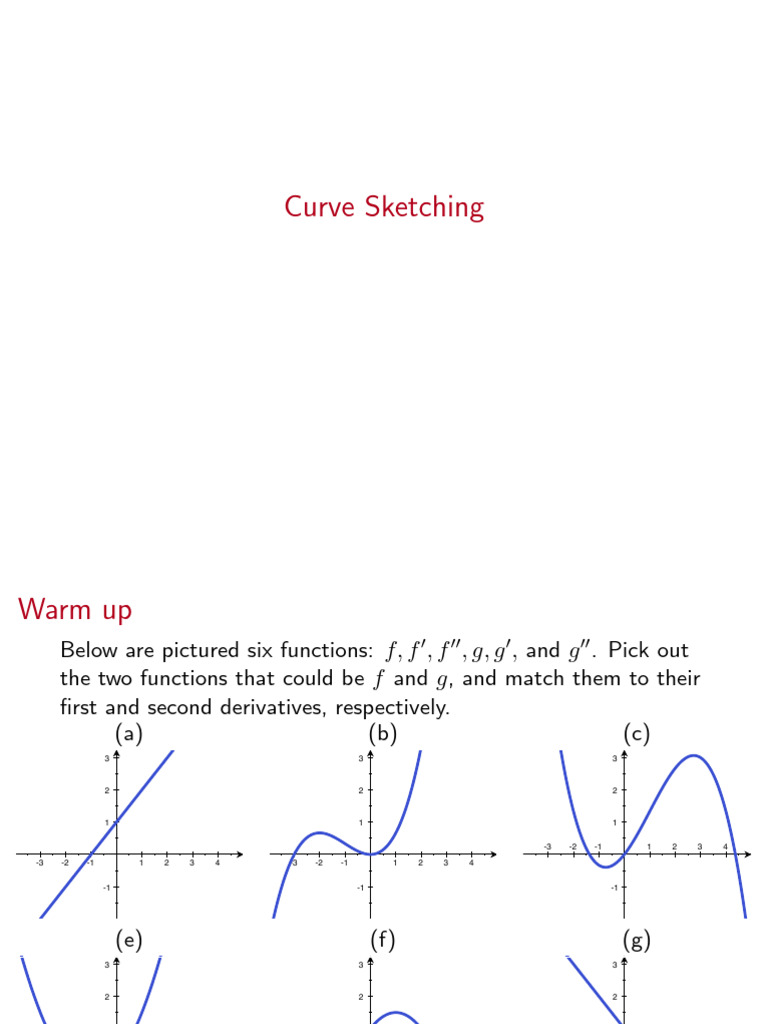 Curve Sketching Lecture17 | PDF | Mathematics Of Computing | Applied ...