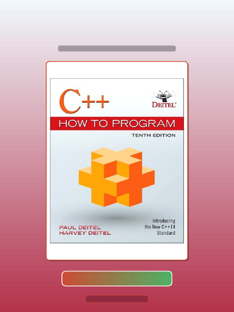 C How To Program 10th Edition Deitel Test Bank Available Instantly ...