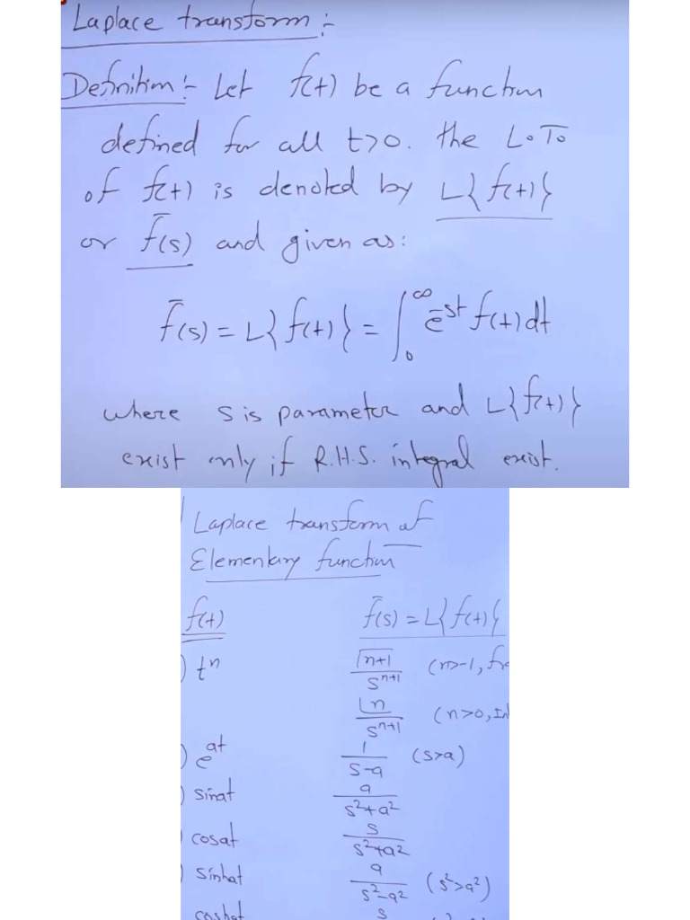 Maths Laplace Transform | PDF