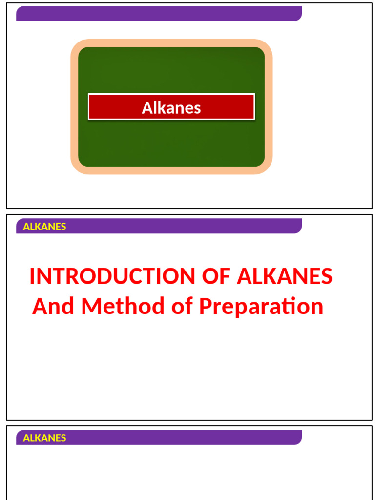 Understanding Alkanes: Structure and Properties | PDF | Alkane ...