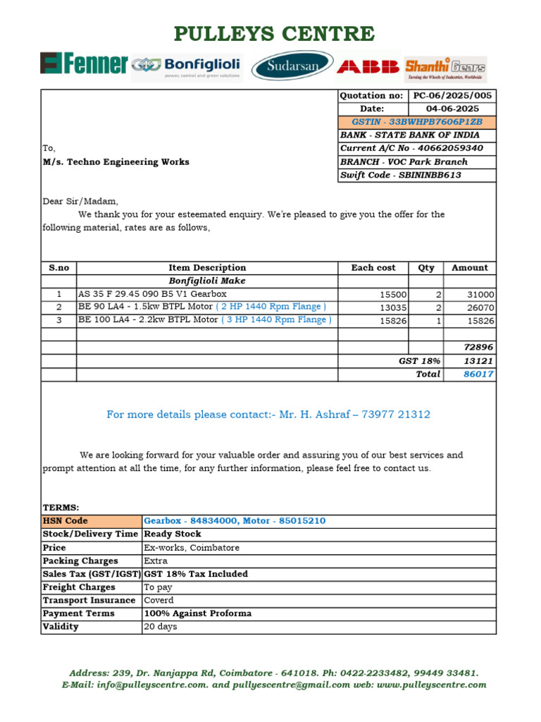 5.techno Engineering Works | PDF