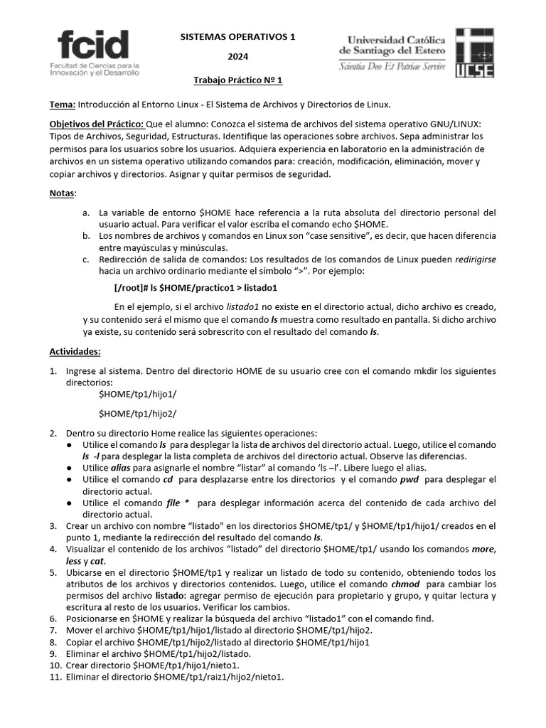 TP1 - So1 - 2024 | PDF | Archivo de computadora | Gestión de datos