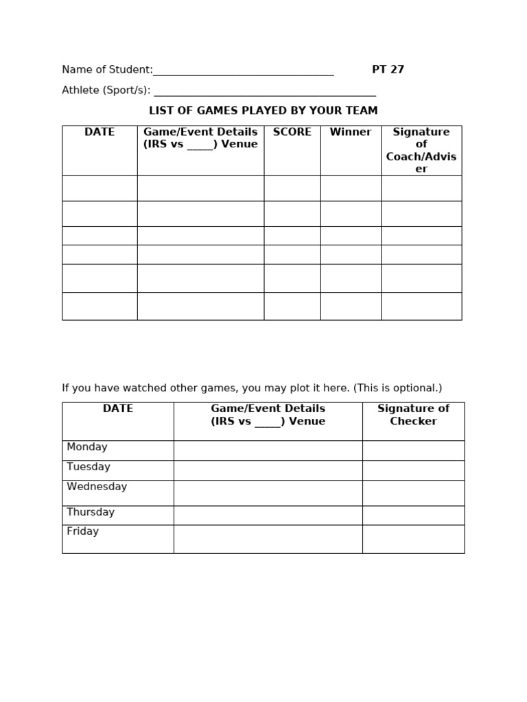 Worksheet Intrams - Athletes | PDF