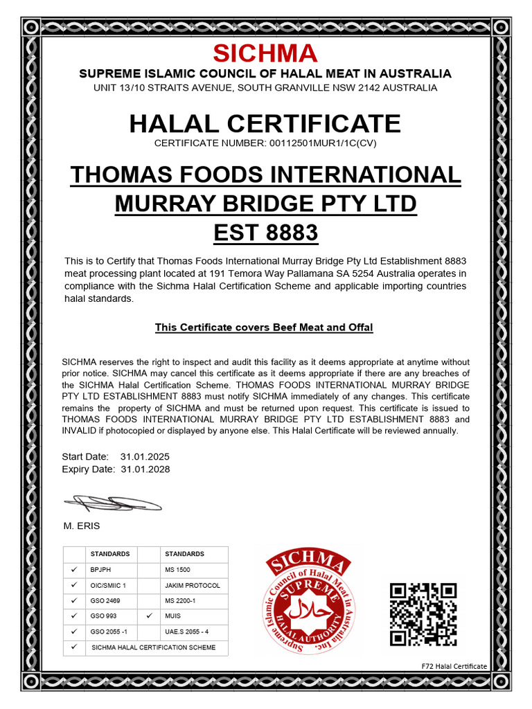 Halal Cert | PDF