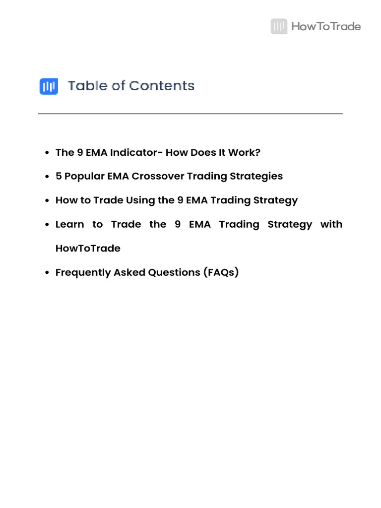 9 EMA Trading Strategy Explained | PDF
