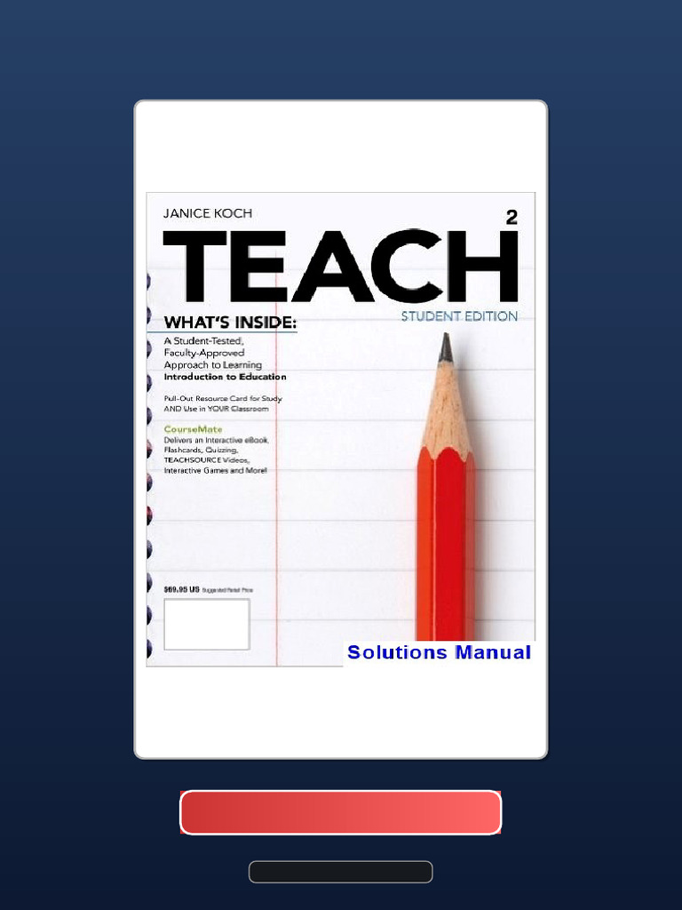 Complete Bundle TEACH 2nd Edition Janice Koch | PDF | Curriculum | Learning