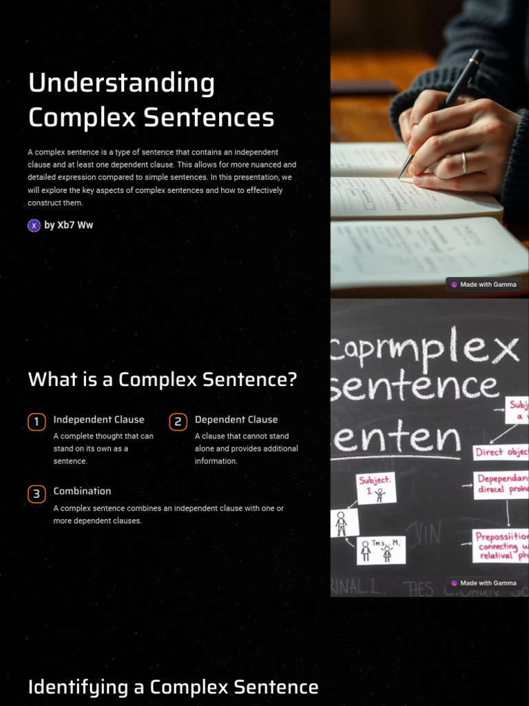 Copy of Understanding Complex Sentences | PDF | Clause | Sentence ...
