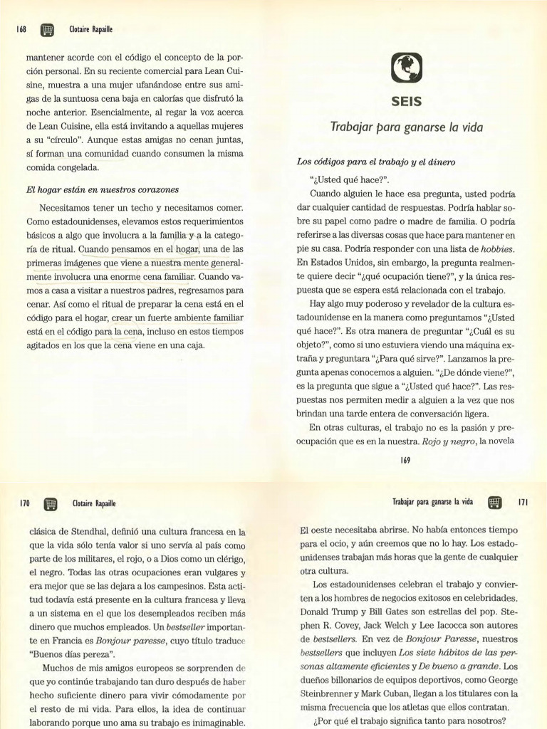 Códigos culturales del trabajo en EE. UU. | PDF | Dinero