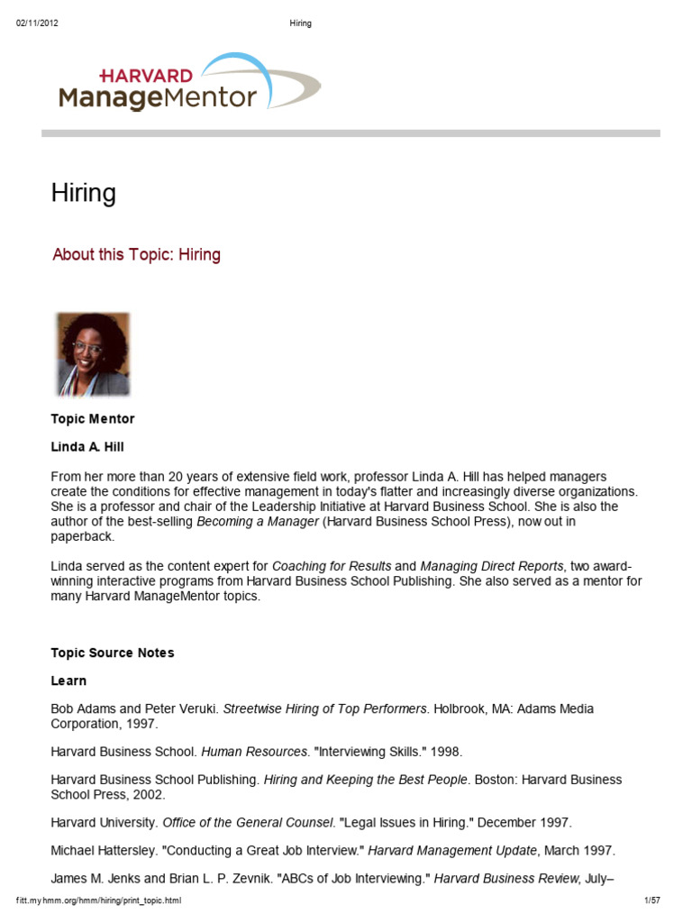 Harvard Hiring | PDF | Résumé | Recruitment