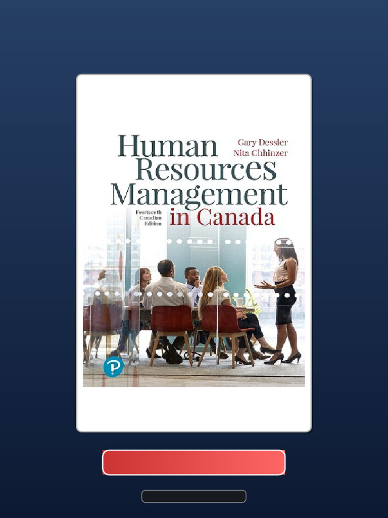 Complete Bundle Human Resources Management in Canada 14th Canadian ...