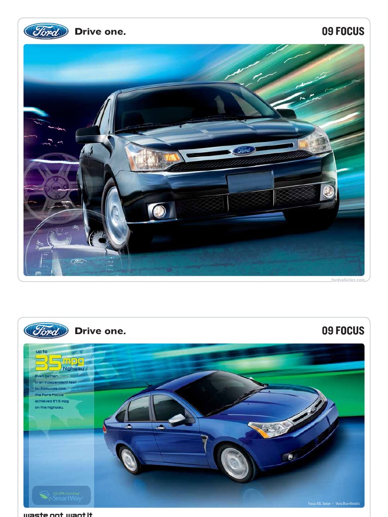 2009 Ford Focus Brochure From Miller Ford | PDF | Anti Lock Braking ...