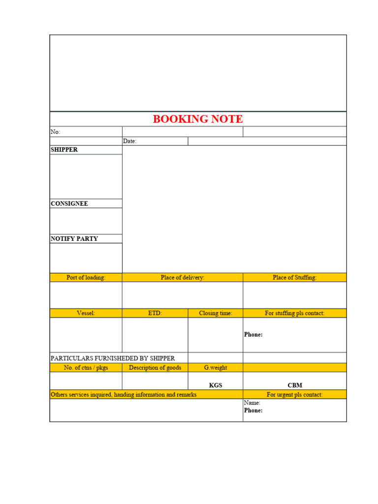 BK Form | PDF