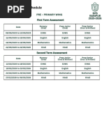 Annual Exam 2024-25 Time Table | PDF