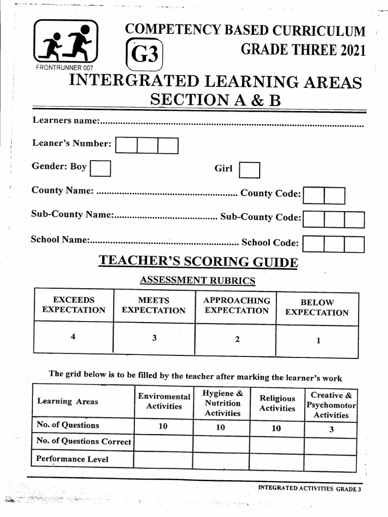 GRADE 3 ILA Teacher - Co .Ke | PDF