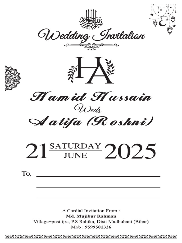 Hamid Weds Roshni-1 | PDF