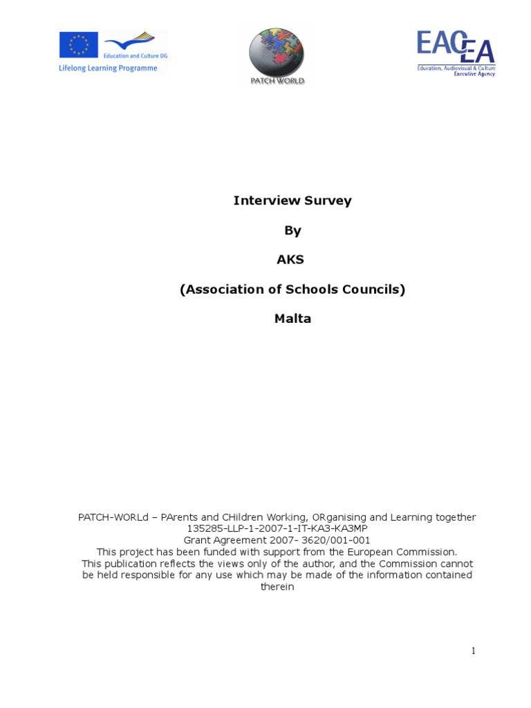 Interview Survey Aks Malta | PDF | Educational Technology | Computer ...