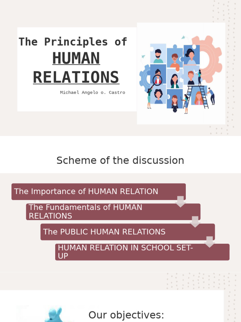 Principles of Human Relations in Education | PDF | Leadership | Psychology