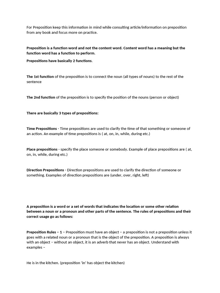 Word Analogy and Preposition - Docx (New) | PDF | Verb | English Grammar