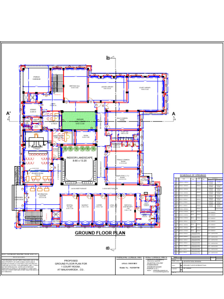 Malkharoda Ground Floor Working Plan | PDF | Chess Theory | Chess Openings