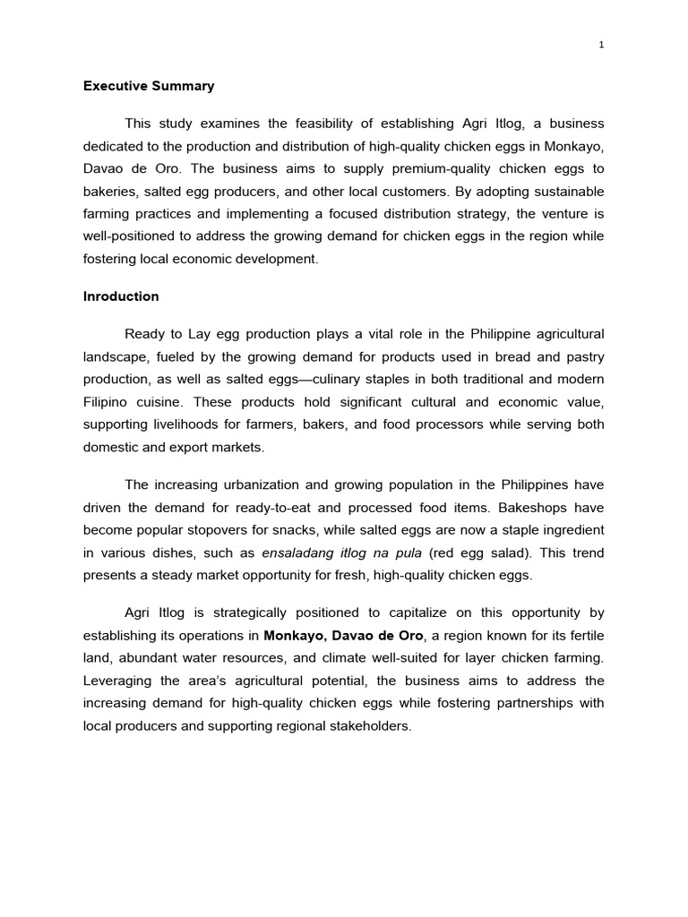 FS Final AGRI ITLOG 1 Final - PDF 111111 | PDF | Agriculture | Poultry