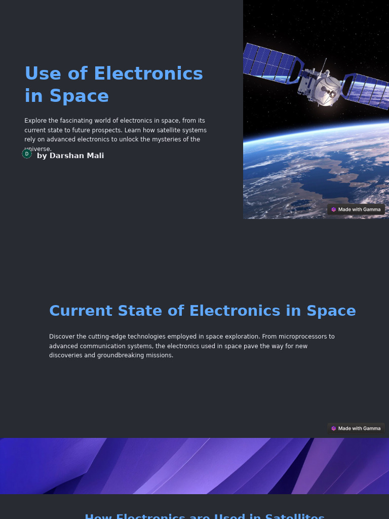 Use of Electronics in Space | PDF | Outer Space | Radiation