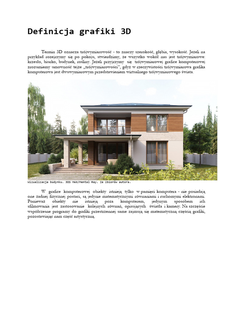 Wstęp Do Modelowania 3D Metody Modelowania | PDF