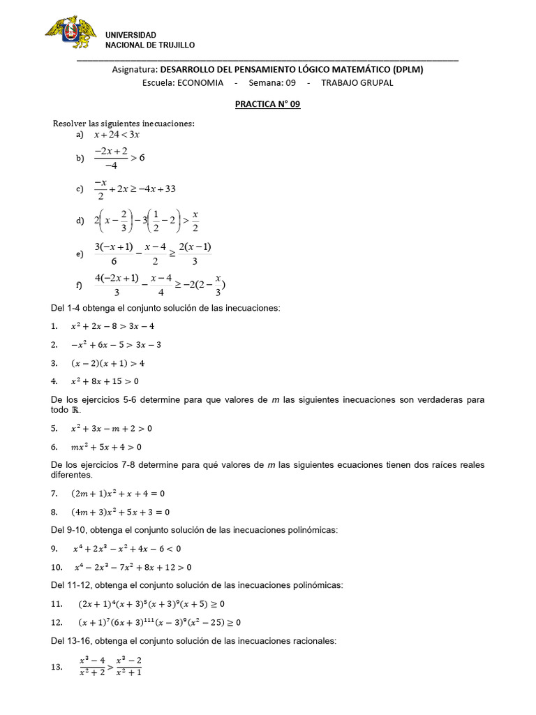 S09 - Actv. Semanal | PDF | Matemáticas