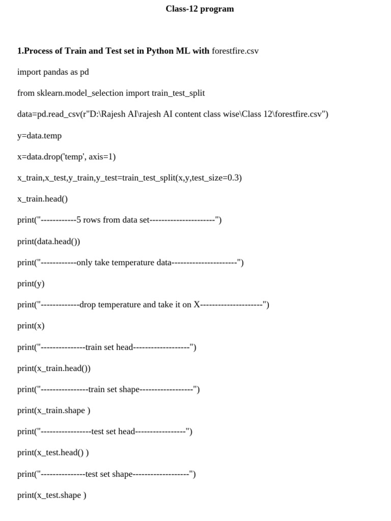 Practical File Class 12 2025-26 | PDF | Mean Squared Error | Data Analysis