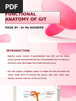 1-GIT Functional Anatomy of GIT - Dr. Gagare Dnyanesh | PDF | Human ...