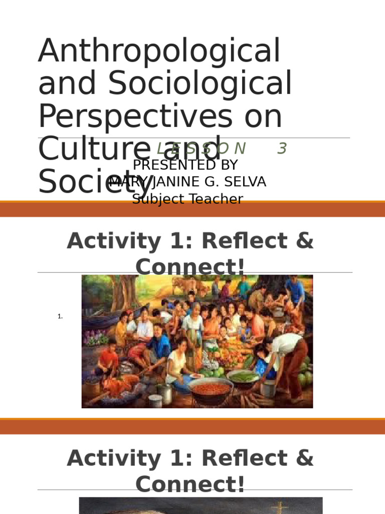 UCSP PPT Lesson 3 Apects Characteristics and Elements of Culture | PDF | Society | Liberal Arts ...