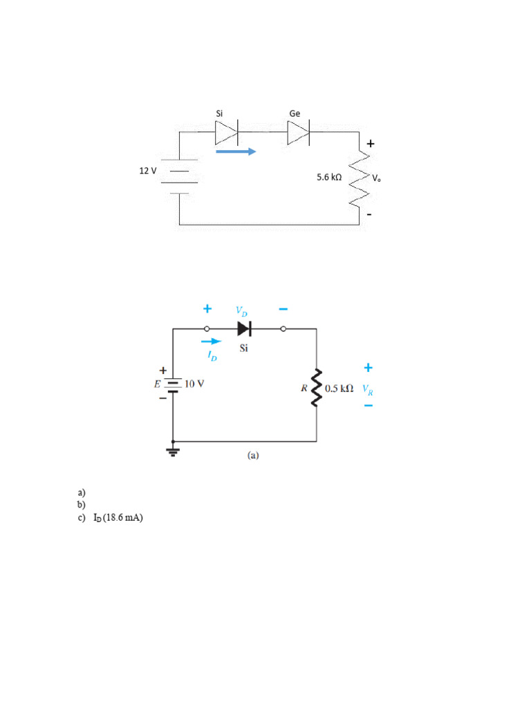 Exercise On Chap 2 - Diode Circuit | PDF | Power Electronics | Electrical Equipment