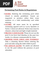 Memo Notice For Pool Maintenance | PDF | Home & Garden