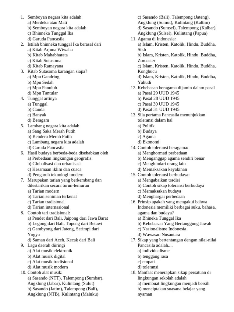 PKN 6 Semboyan Dan Lambang Negara | PDF