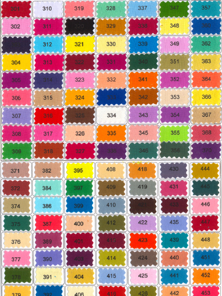 Vimal 44 Colour Chart | PDF