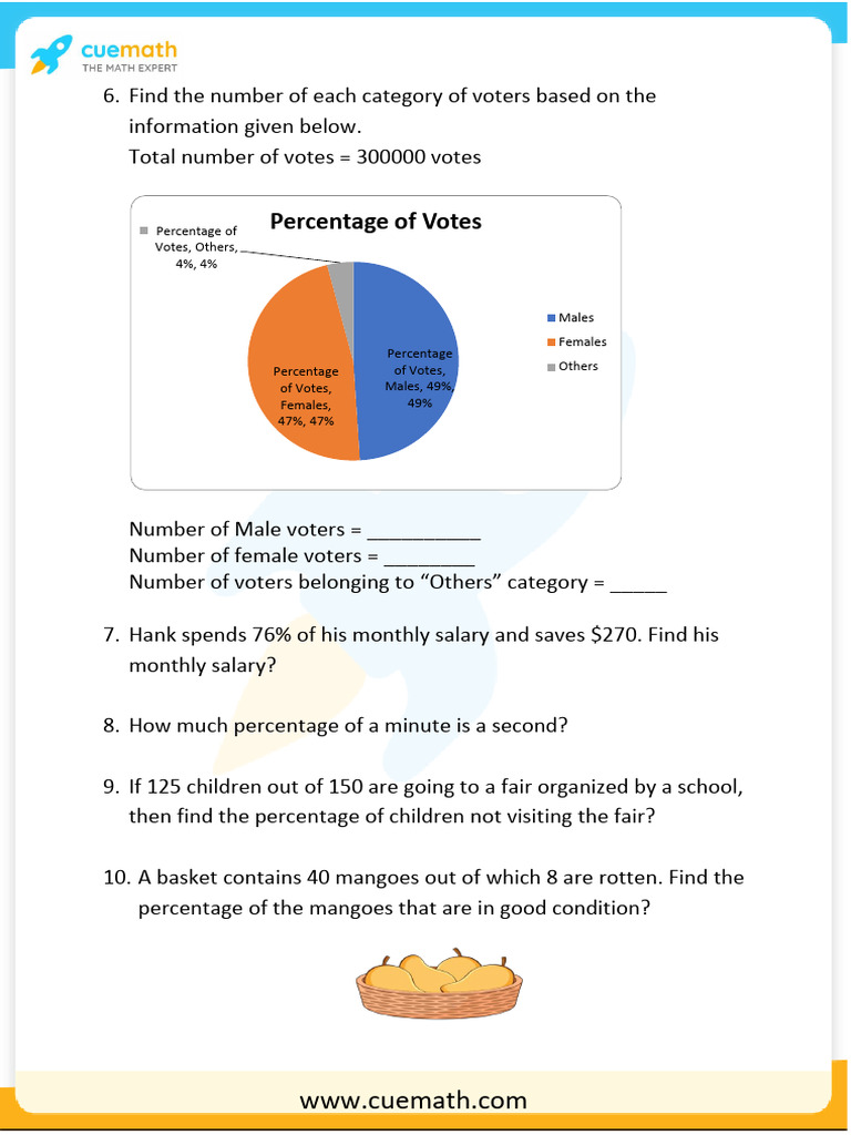 Percentage Word Problem Worksheet 1 | PDF