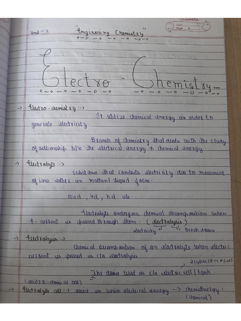 Chemistry Notes | PDF