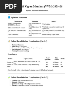 Final VVM 2024 25 Syllabus Junior Group | PDF | Light | Electric Current