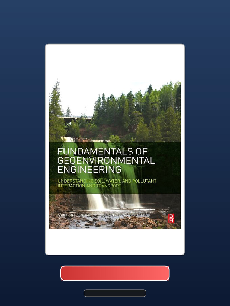 Fundamentals of Geoenvironmental Soil, Engineering. Understanding Water ...