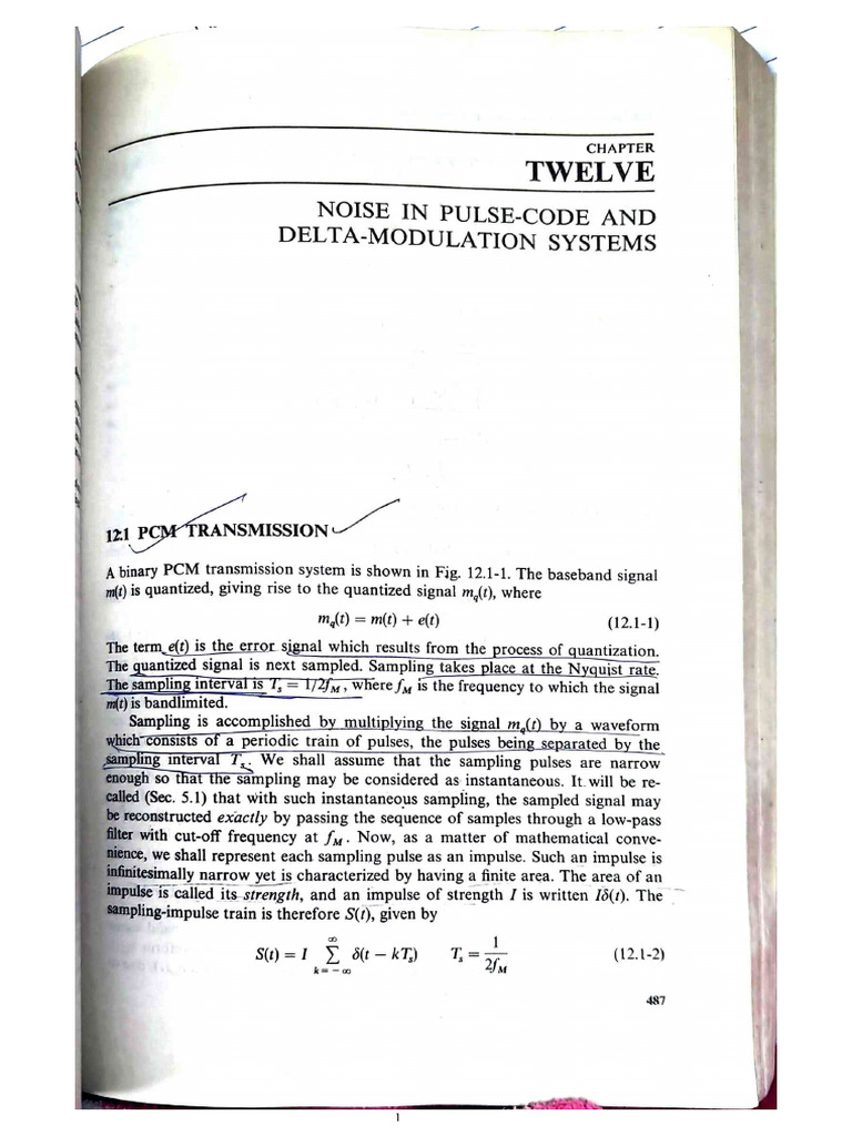 Noise in PCM and DM | PDF
