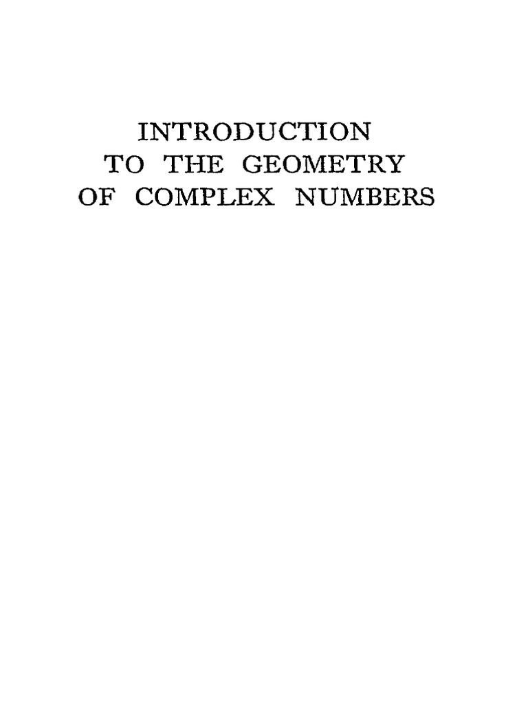 2015.141590.introduction To The Geometry of Complex Numbers | PDF