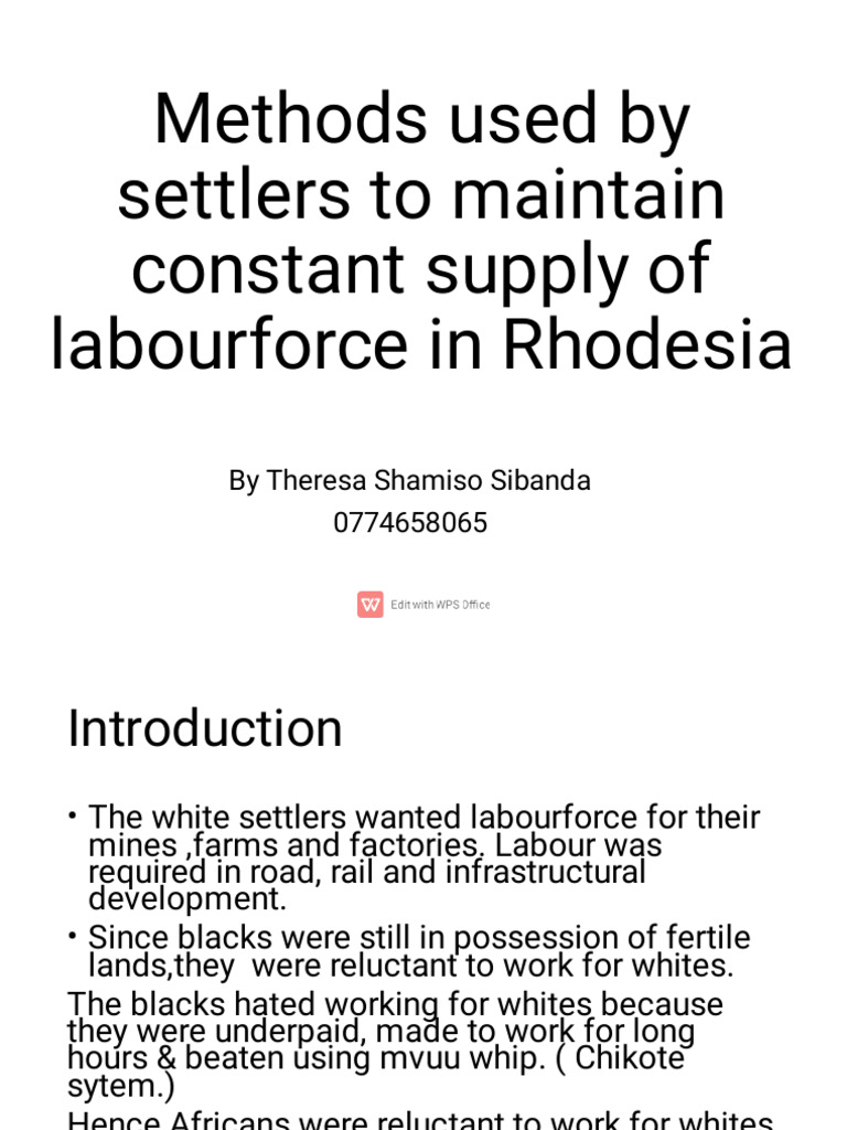 Methods Used by-WPS Office | PDF | Taxes | Rhodesia