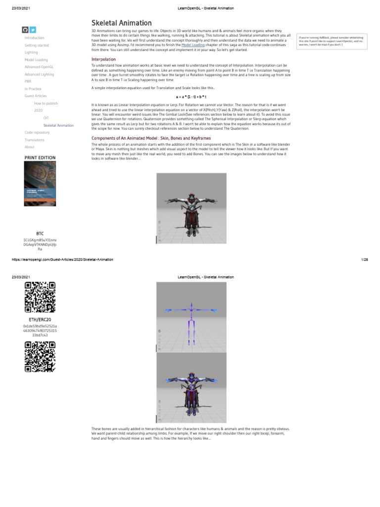 LearnOpenGL - Skeletal Animation | PDF | Shader | Computer Programming