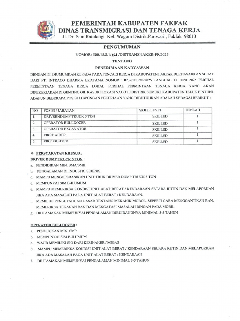 Pt. Intraco Dharma Ekatama 1 Digabungkan | PDF