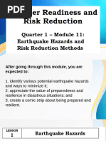 Module 1 - DRRR (Quarter 1) | PDF | Hazards | Natural Disasters