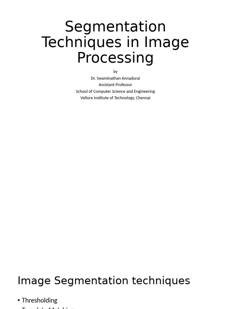 17.12.2023 Segmentation | PDF | Image Segmentation | Imaging