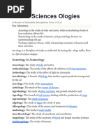 Ologies: A Study Guide for Learners | PDF