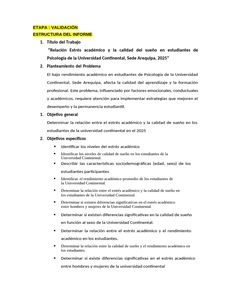 Validación EAPs 2025-10 | PDF | Ansiedad | Estrés (biología)