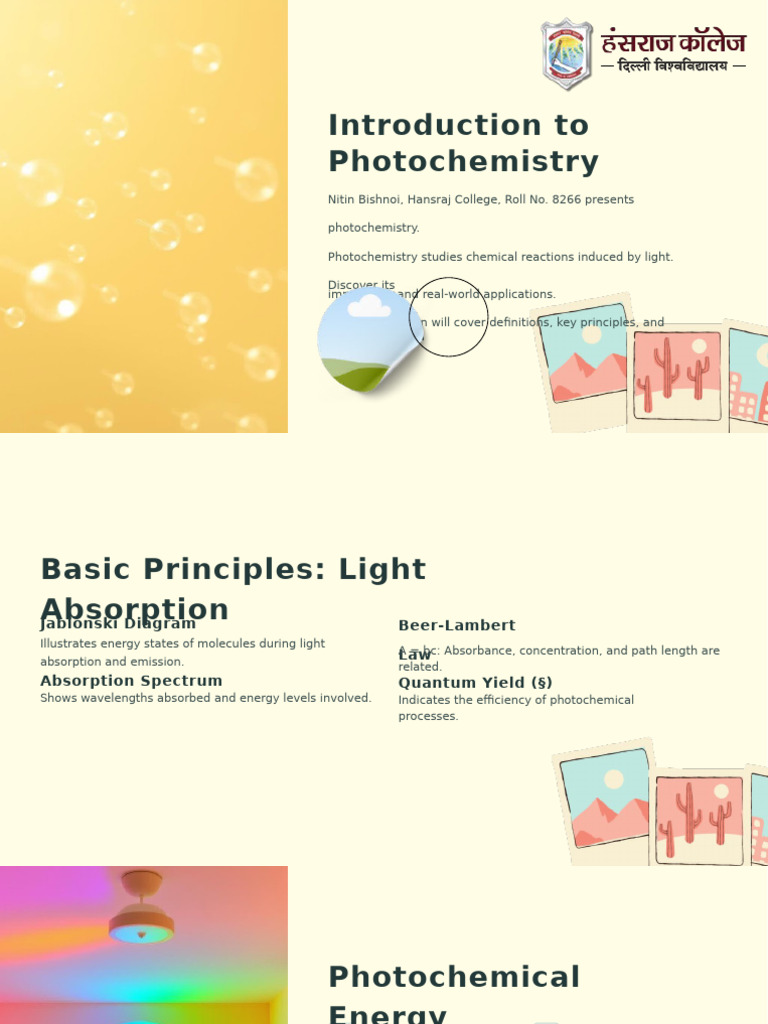 Introduction To Photochemistry PDF | PDF | Photochemistry ...